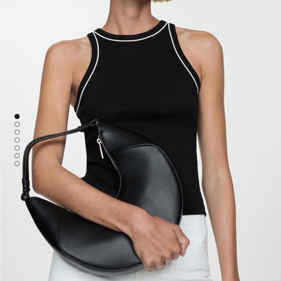 Mango | Tops | Mango Cotton Top With Contrast Piping | Poshmark